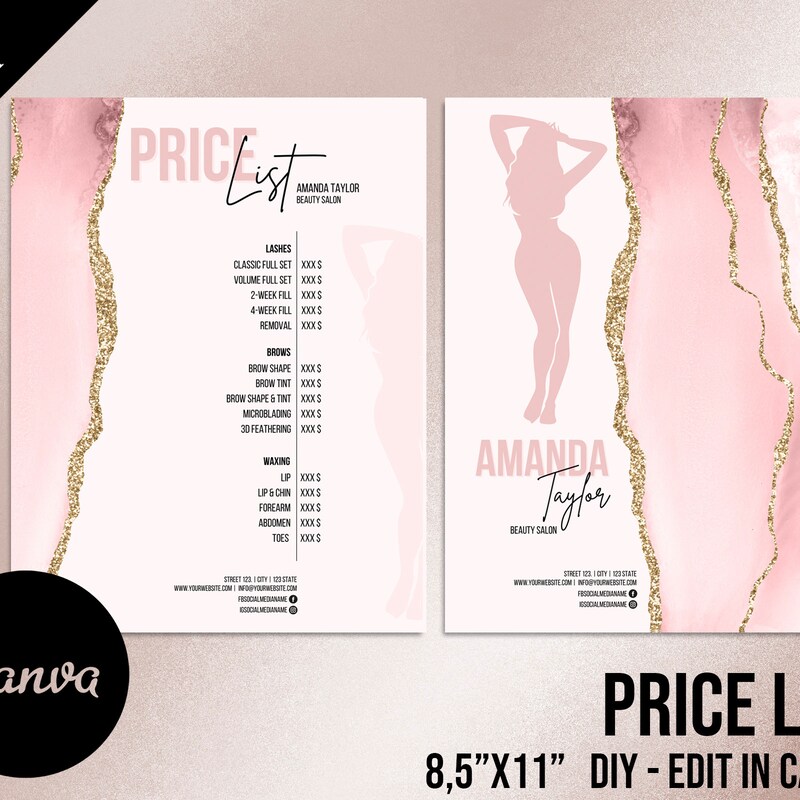 Custom Price List Board - Etsy