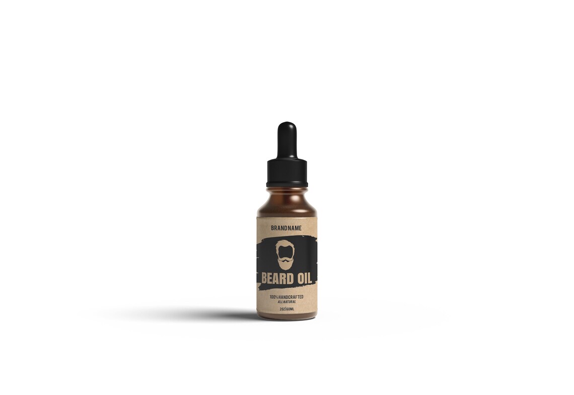 Beard Oil Bottle Label Template Beard Oil Label Design - Etsy