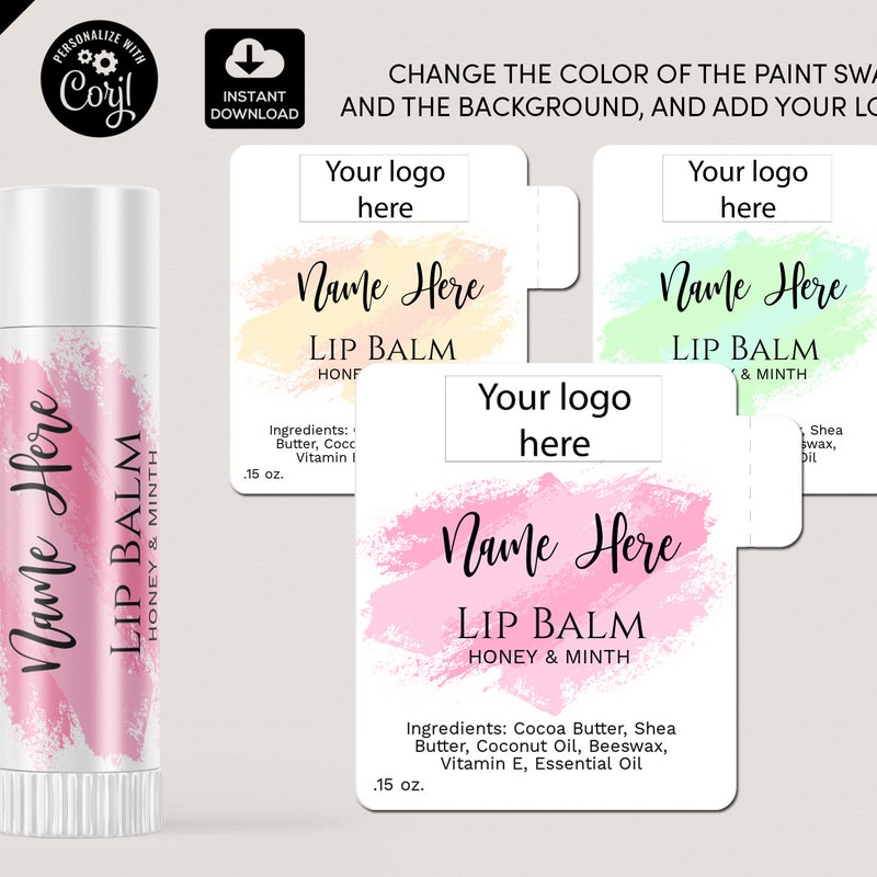 Custom Logo Chapsticks - Etsy