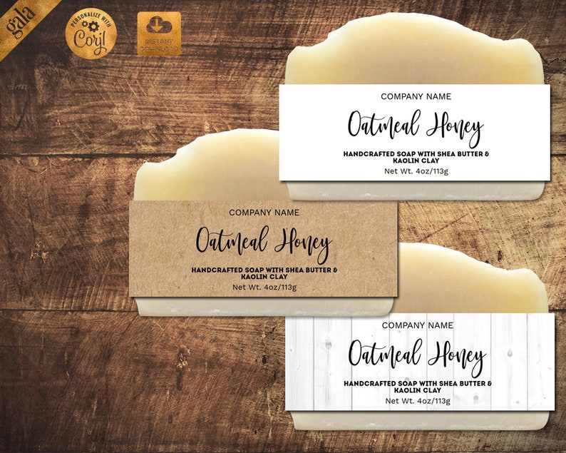 Natural Soap Labels 11x1 2 Handmade Soap Label Template Etsy