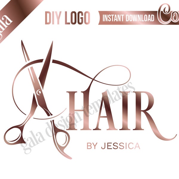 Custom Hair Stylist Logo - Etsy