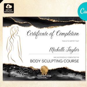Body Sculpting Certificate, Body Contouring Course Certificate of ...