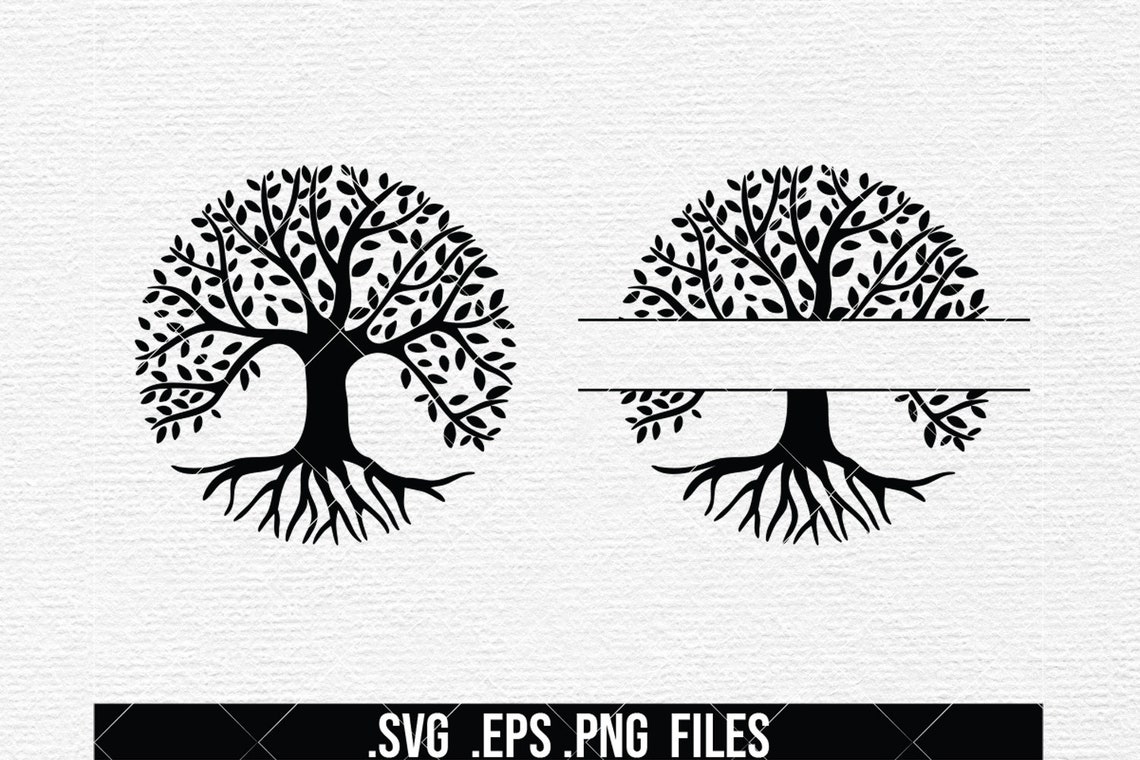 Tree of Life SVG Tree Silhouette Tree of Life Cut File 012 - Etsy