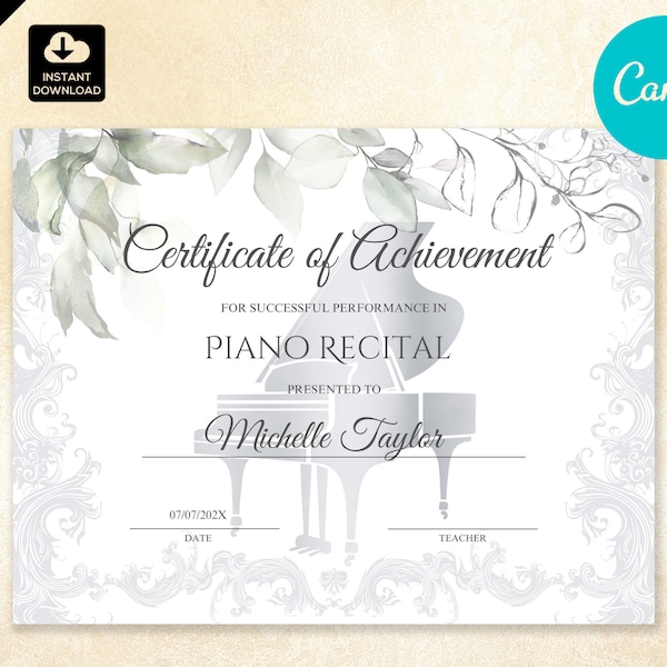 Piano Recital - Etsy