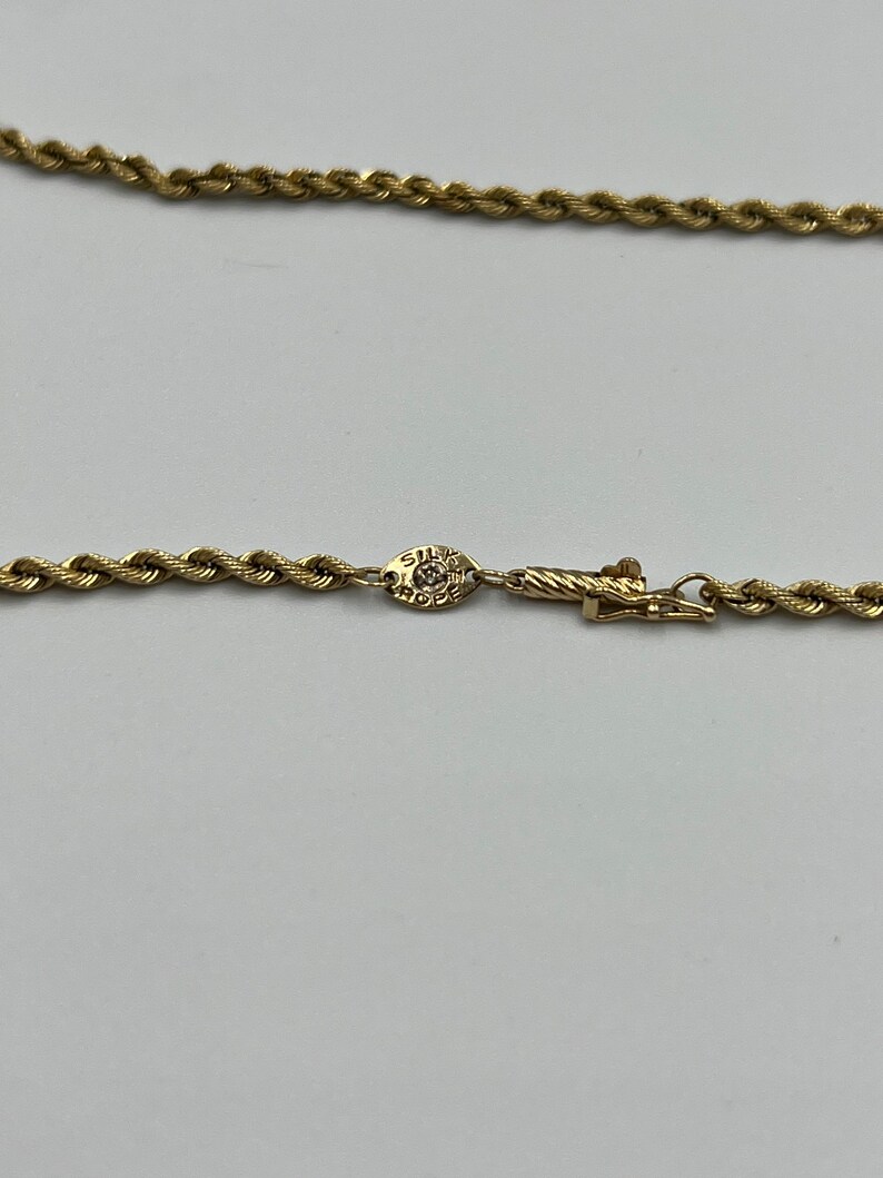Vintage // 14 Kt. Gold // Silk Rope Chain // Patent 4651517 - Etsy