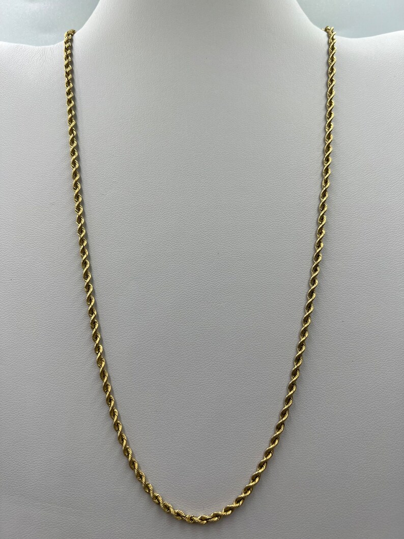 Vintage // 14 Kt. Gold // Silk Rope Chain // Patent 4651517 - Etsy