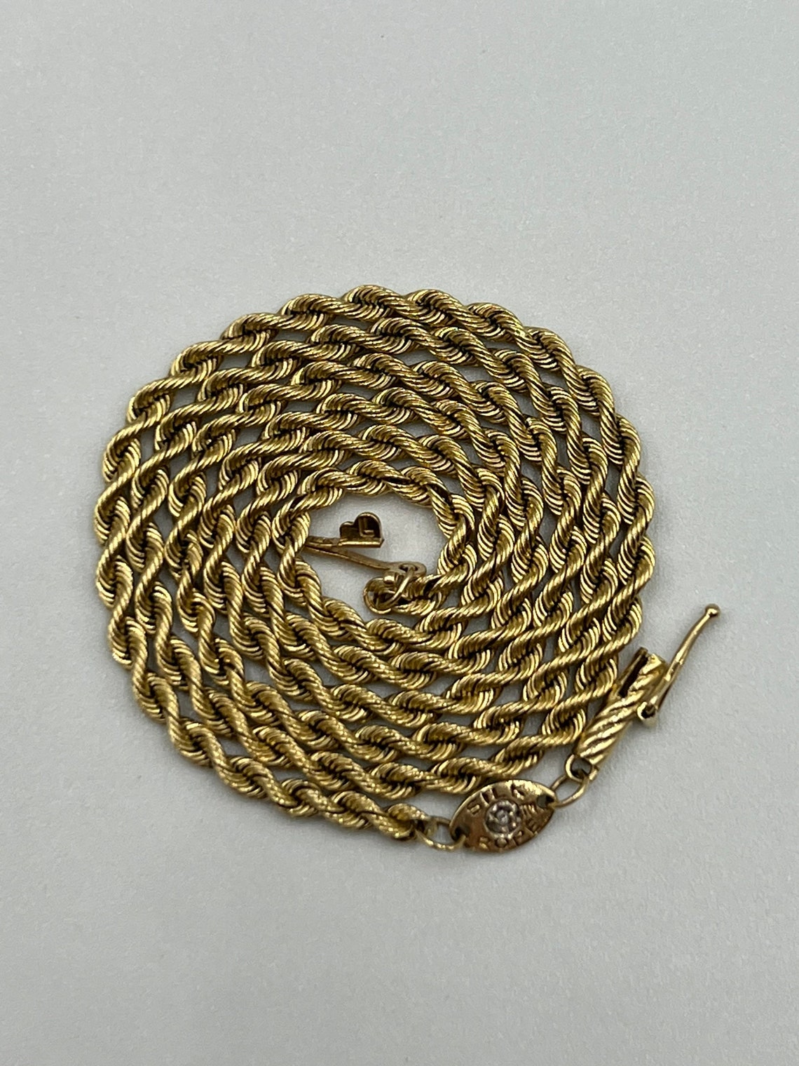 Vintage // 14 Kt. Gold // Silk Rope Chain // Patent 4651517 - Etsy