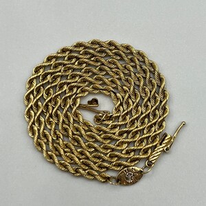 Vintage // 14 Kt. Gold // Silk Rope Chain // Patent 4651517 - Etsy