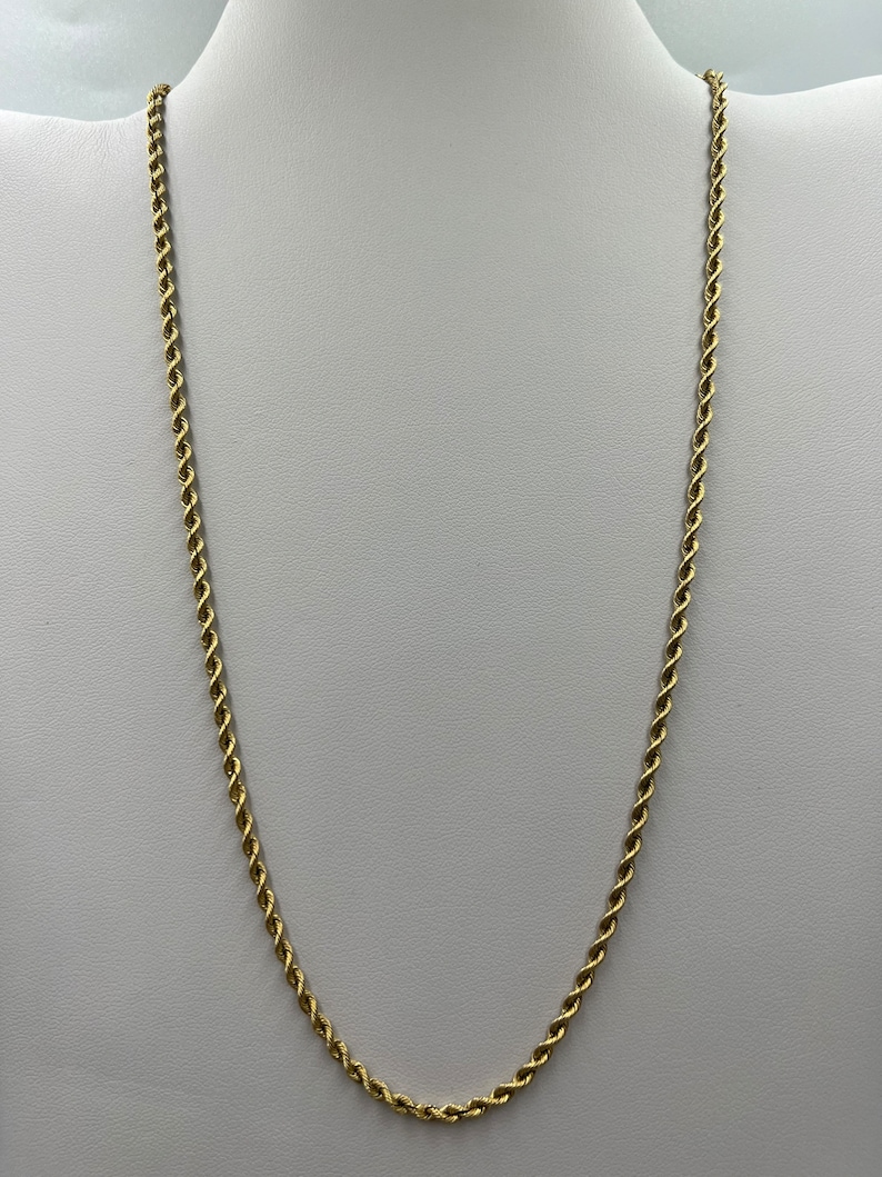 Vintage // 14 Kt. Gold // Silk Rope Chain // Patent 4651517 - Etsy