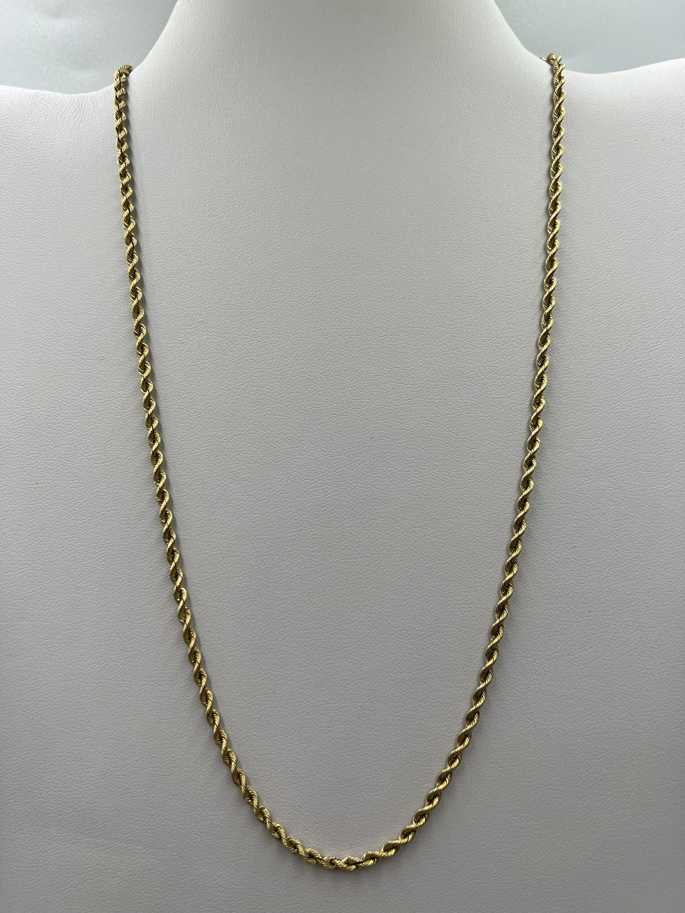 Vintage // 14 Kt. Gold // Silk Rope Chain // Patent 4651517 - Etsy