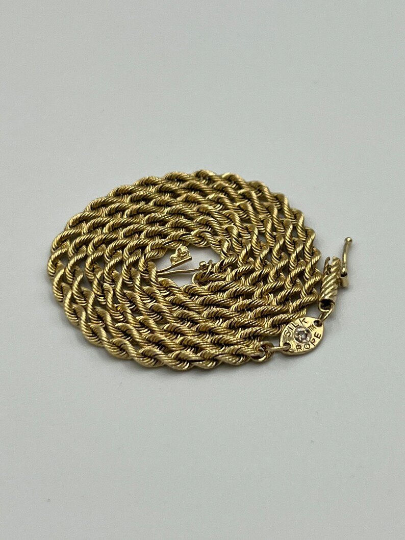 Vintage // 14 Kt. Gold // Silk Rope Chain // Patent 4651517 - Etsy