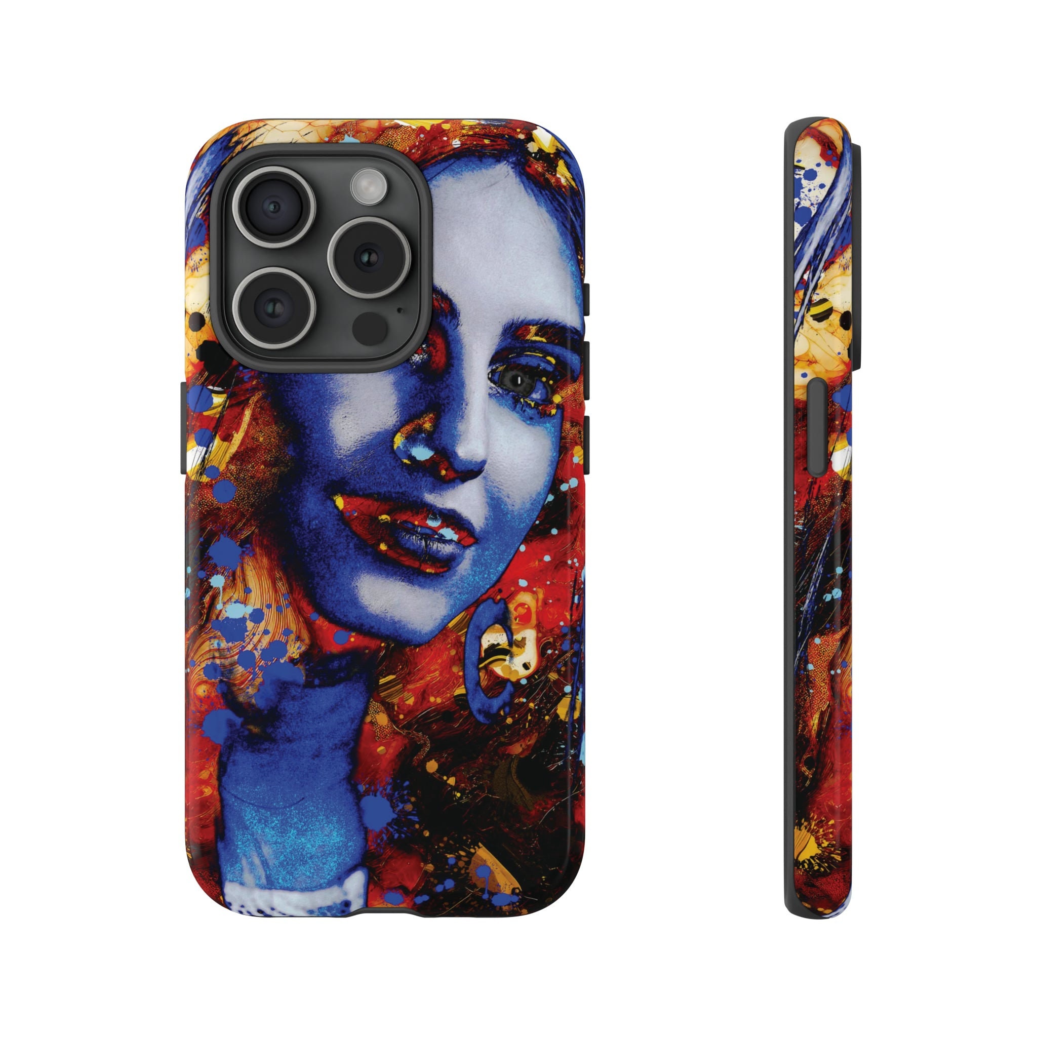 Cool iPhone Case Marble Splash Face, iPhone 15 Case iPhone 15 Pro Case ...