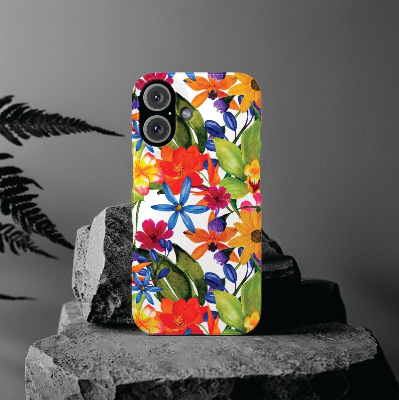 Slim Spring Flowers Gift for Her Cute Phone Cases for iPhone 16 Pro Max ...