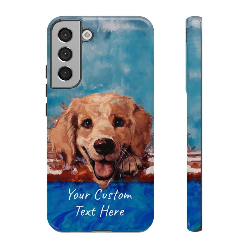 Personalize This Cute Samsung Phone Case Golden Retriever Dog Samsung ...