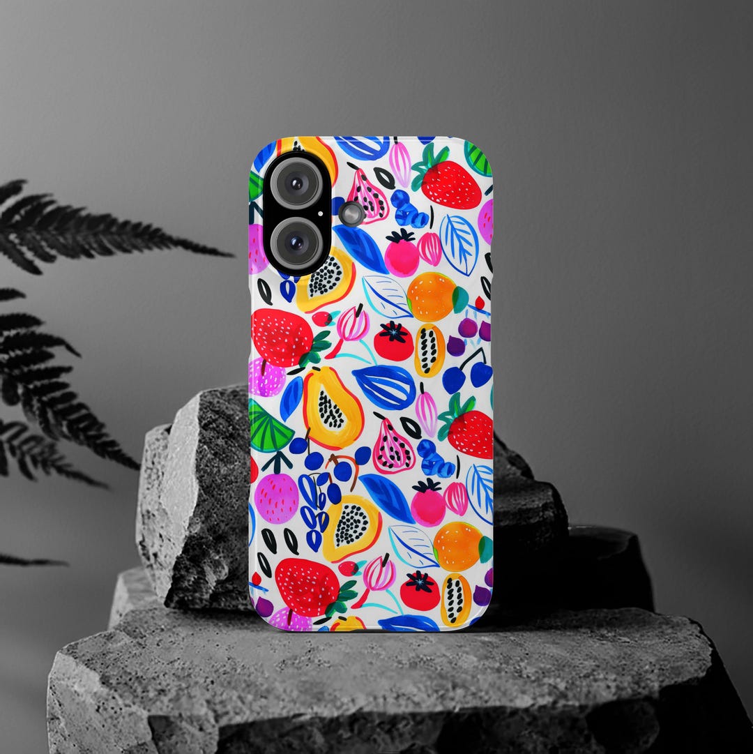 Slim Summer Fruit Cute Phone Cases for iPhone 16 Case iPhone 15 Case ...
