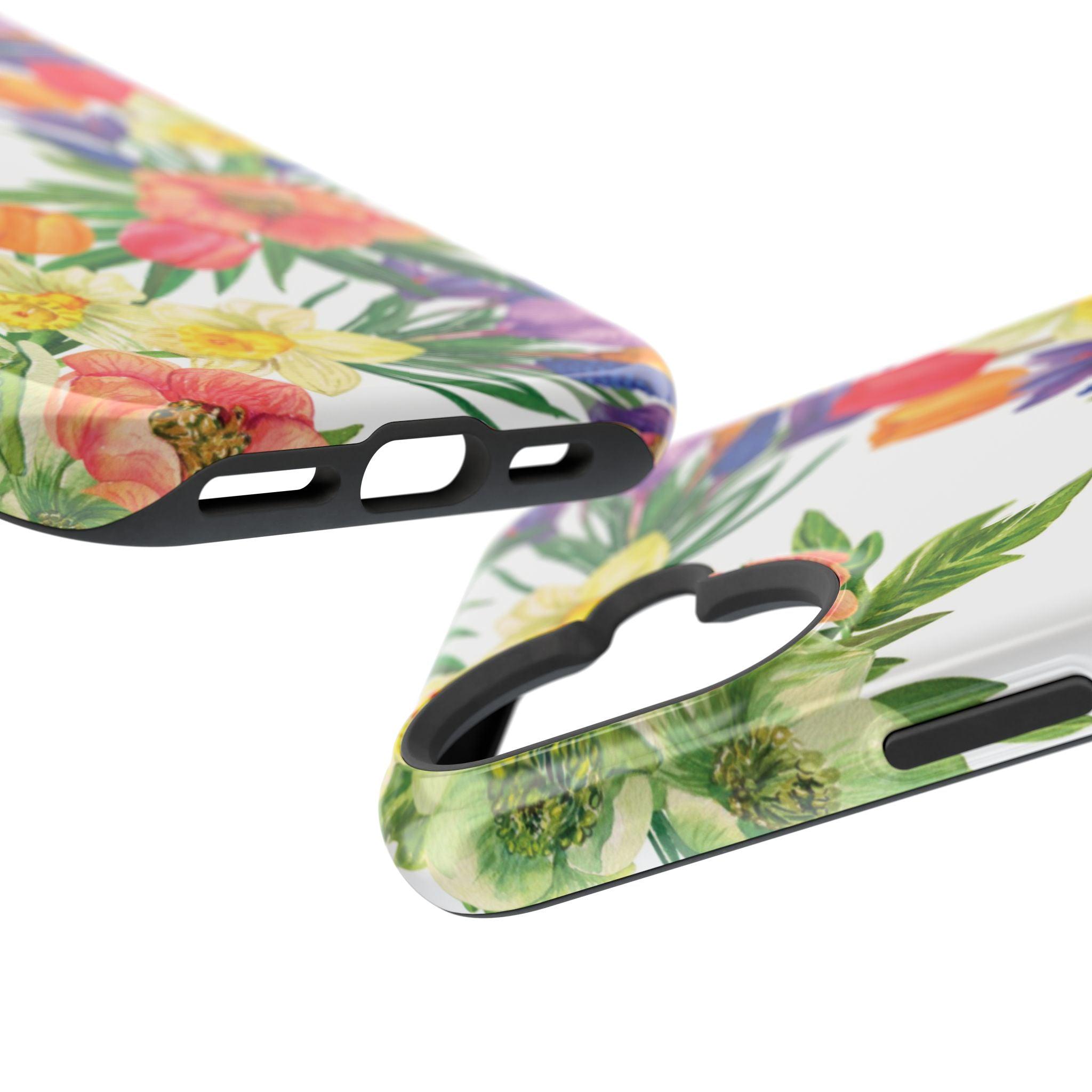 Spring Flowers Magsafe Cute Phone Case for iPhone Gift for Her, iPhone ...