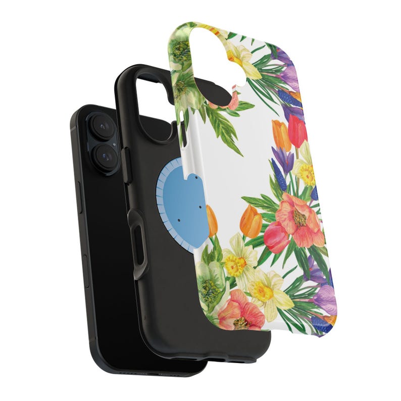Spring Flowers Magsafe Cute Phone Case for iPhone Gift for Her, iPhone ...