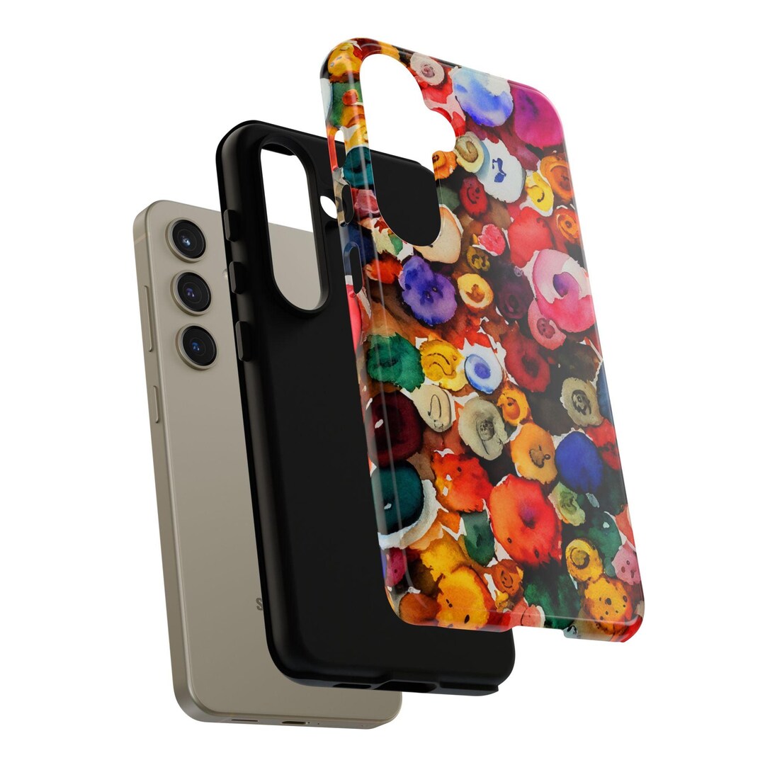 Impact Resistant, Fall Colors Buttons, Cute Phone Cases for Samsung S24 ...