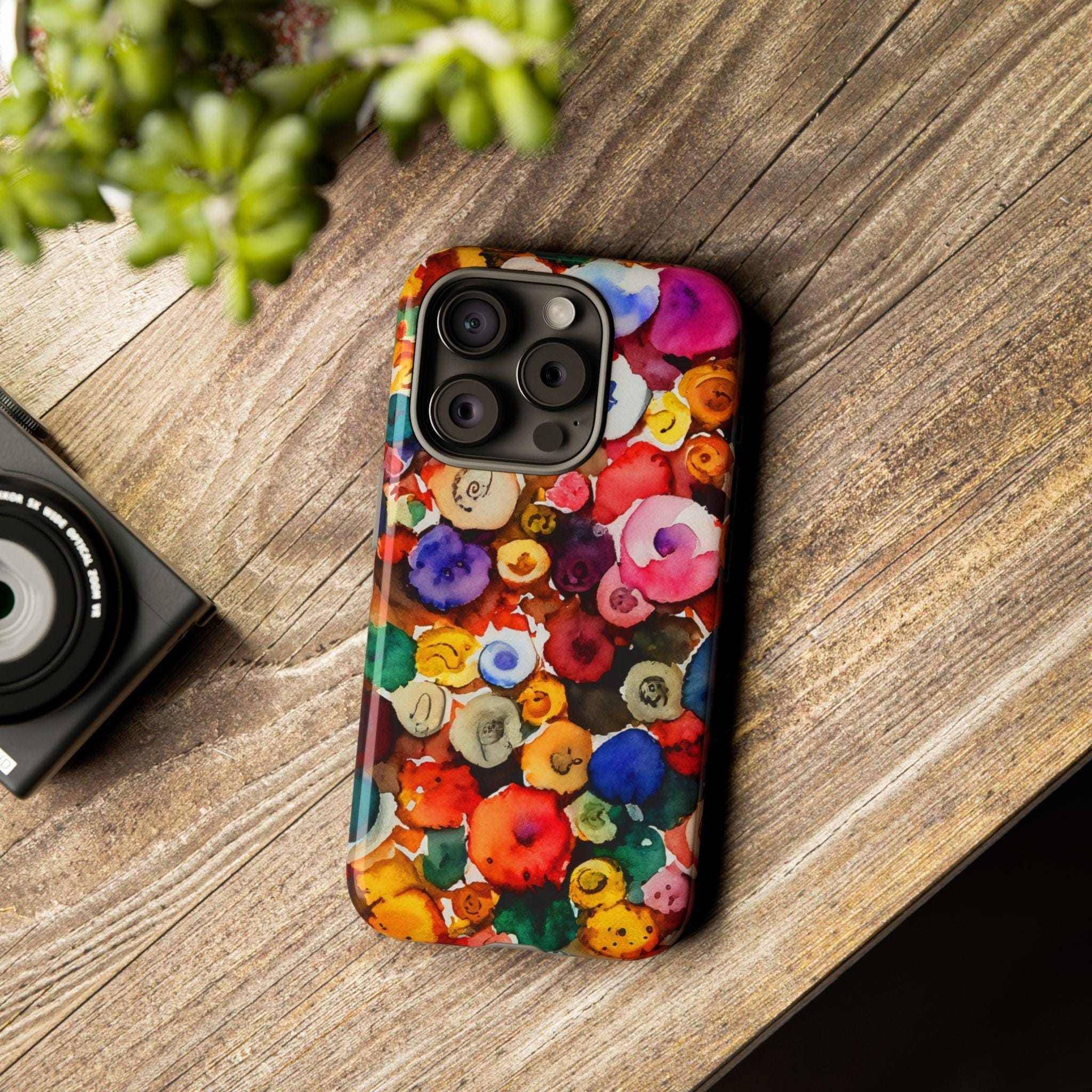 Impact Resistant, Fall Colors Buttons, Cute Phone Cases for Samsung S24 ...