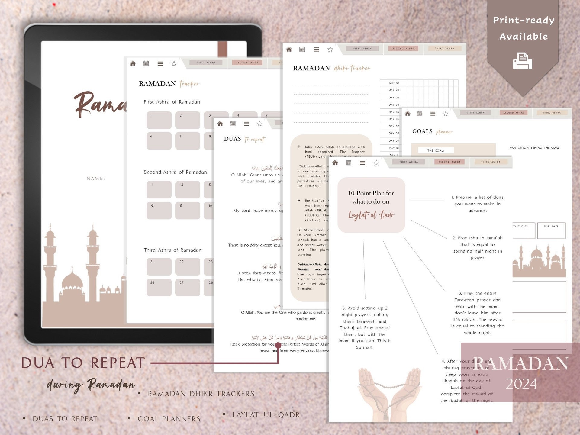 2024 Ramadan Digital Journal - Ramadan Goodnotes Planner - Islamic ...