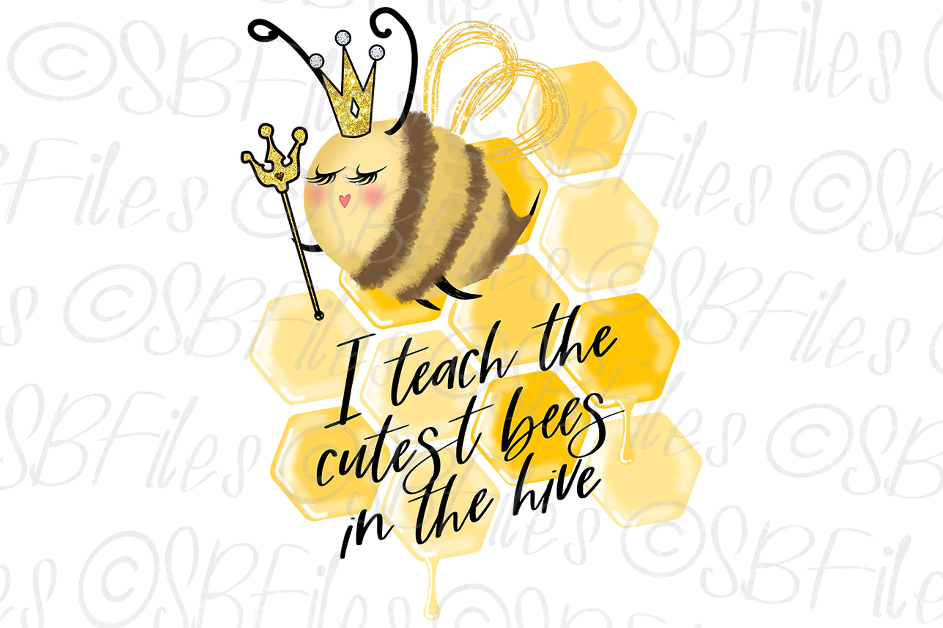 I Teach the Cutest Bees in the Hive School Teacher Transfer - Etsy
