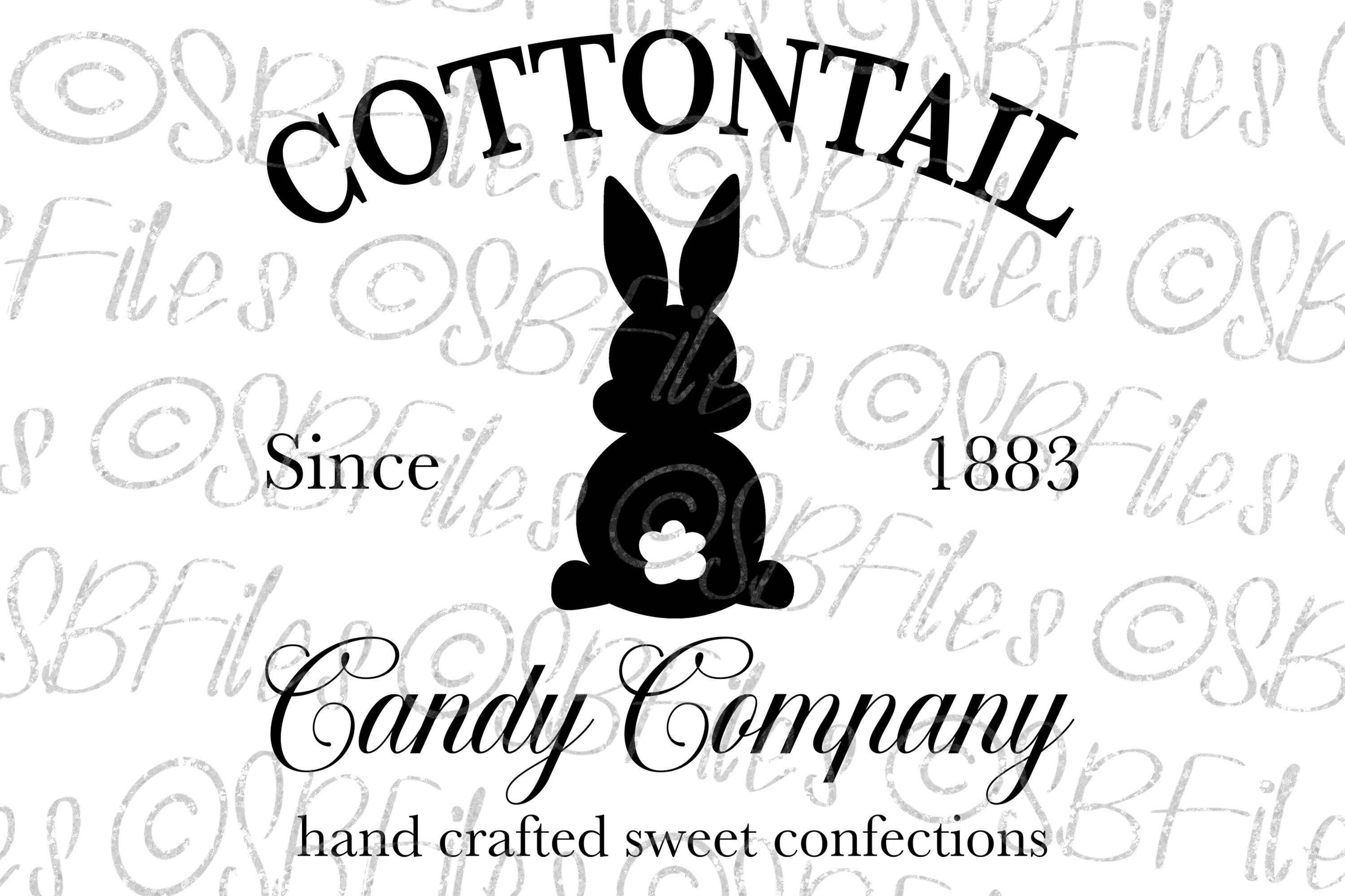 Cottontail Candy Company SVG Easter Svg File for Cricut - Etsy
