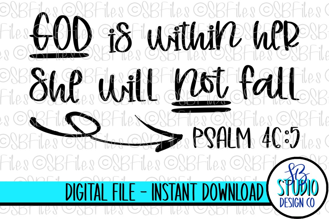 God is Within Her Scripture Png, Faith Png, Religious Png, Christian ...