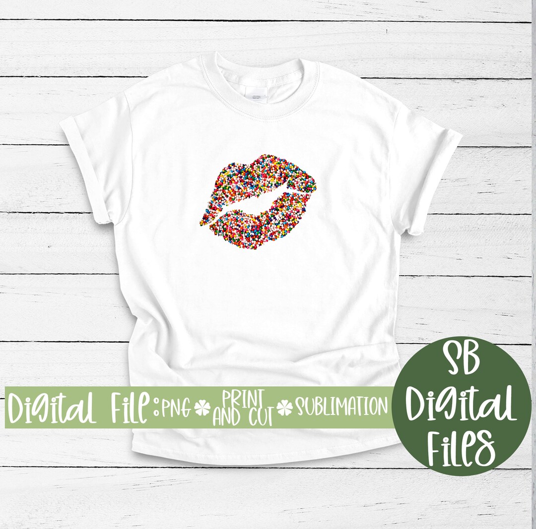 Sprinkles Lips PNG, Bride Squad PNG, Lips Clipart, Kiss PNG, Digital ...