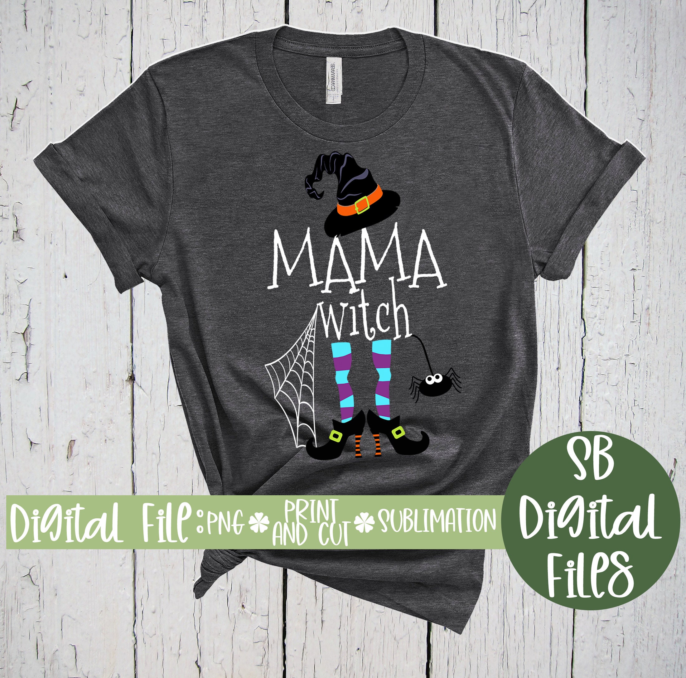 Mama Witch Mama PNG Halloween Witch Shirt I Put A Spell On | Etsy