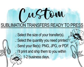 10 Designs Bundle Sublimation Transfer, Ready to Press, Sublimation ...