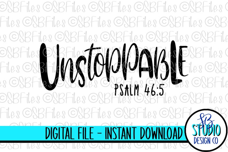 Unstoppable Bible Verse Scripture Png Faith Png Religious - Etsy