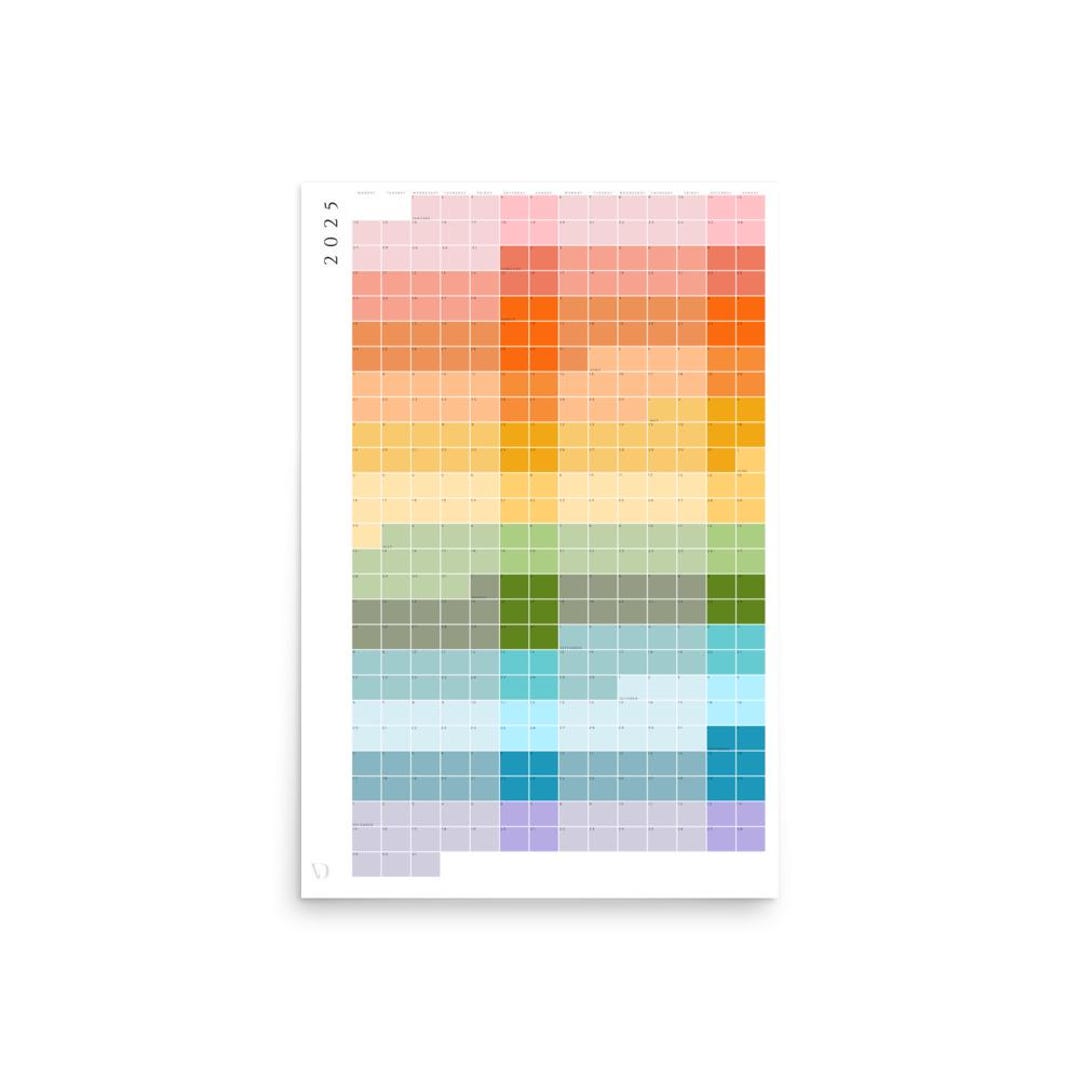 Custom Full Year Calendar - Digital Download - 24x36 - Etsy