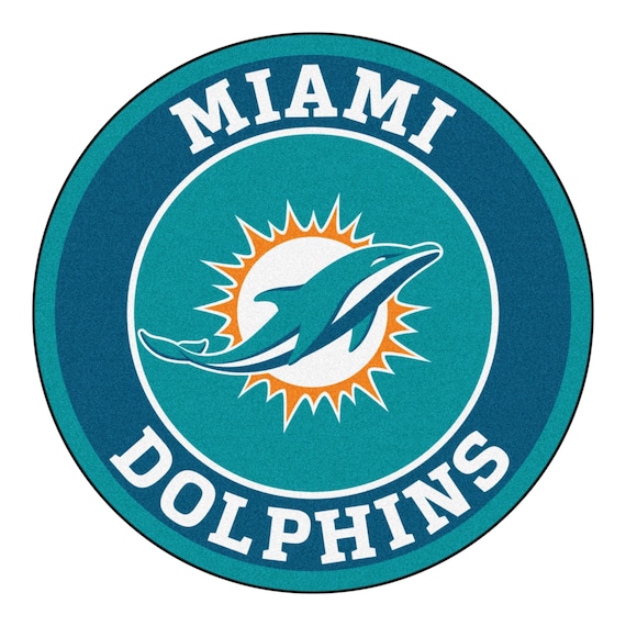 Miami Dolphins Circle Logo CUSTOMIZABLE Dolphins Logo Made - Etsy