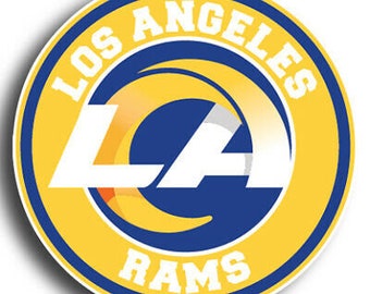 La Rams Circle Logo - Etsy