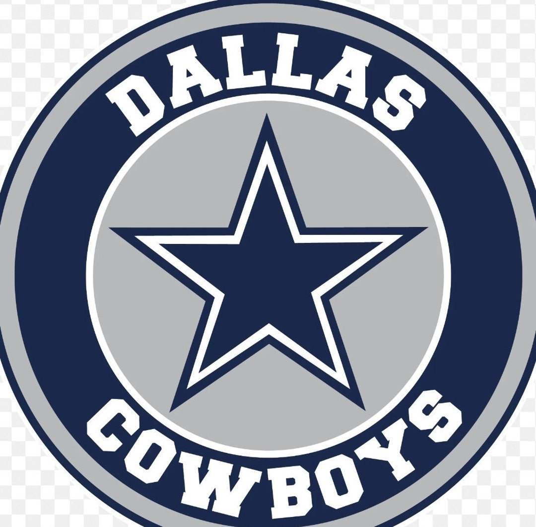Logotipo de Dallas Cowboys Circle PERSONALIZABLE Logotipo de - Etsy México