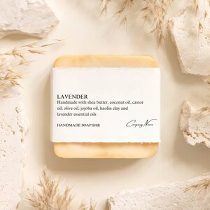 Minimal Soap Label Template CLASSIC Customizable Printable Design for ...