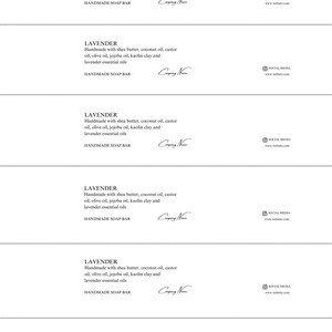 Minimal Soap Label Template CLASSIC Customizable Printable Design for ...