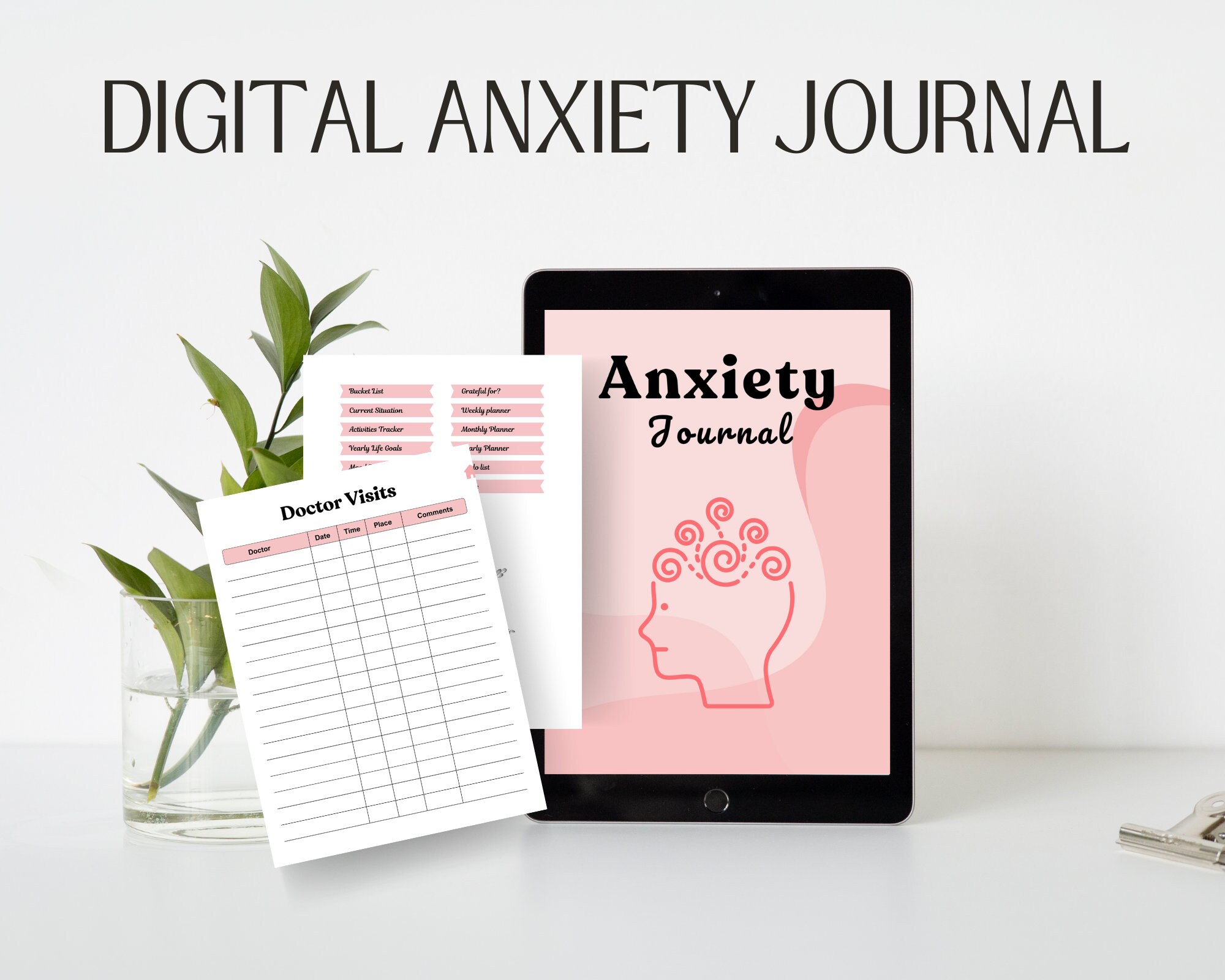 Therapy Journal, Anxiety Journal, Mental Health Journal ,wellness ...