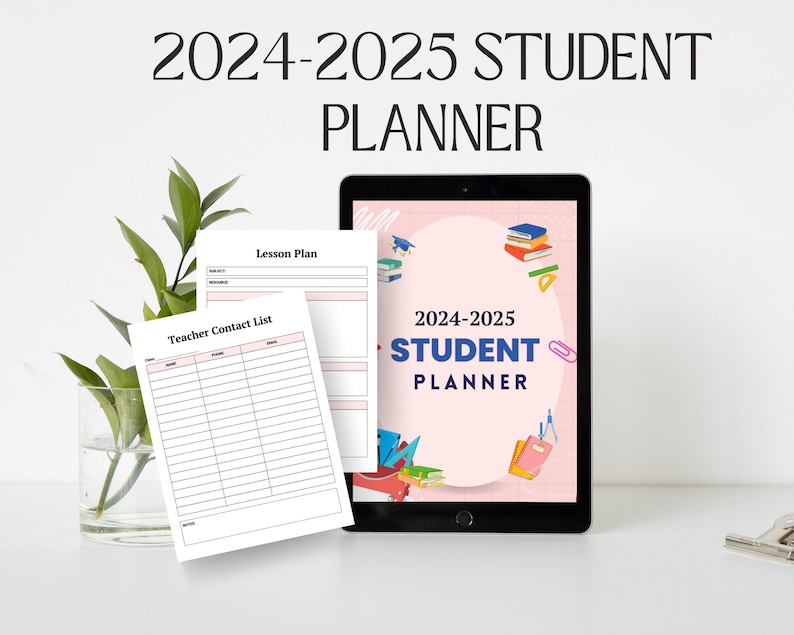Student Planner 2024–2025 | Printable Academic Calendar & Homework ...