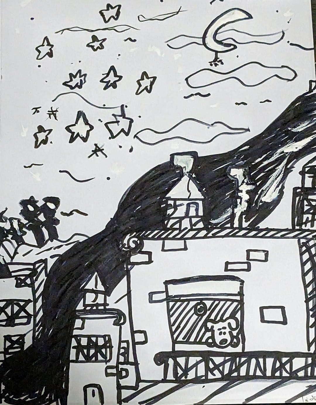 Pathway Traditional Pen and Ink Artwork 9x12 - Etsy