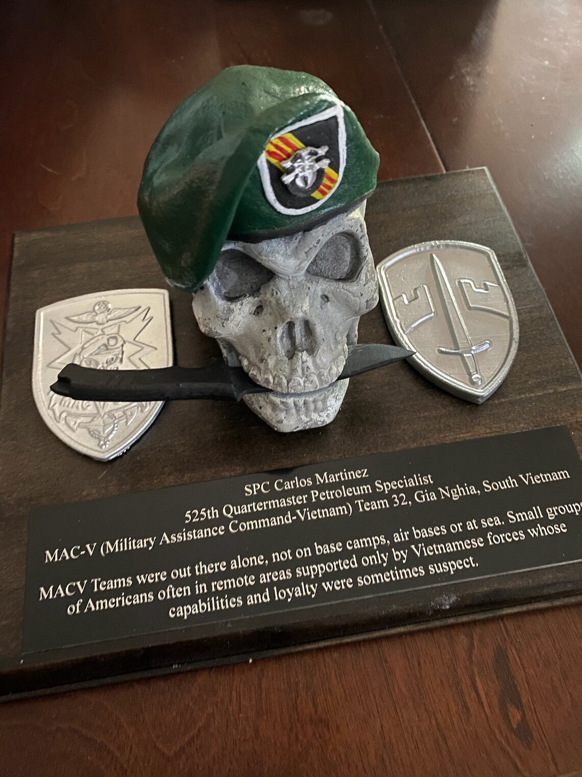 BADAZZ SKULLZ, Mini Skull, Green Beret, Special Forces, Airborne ...