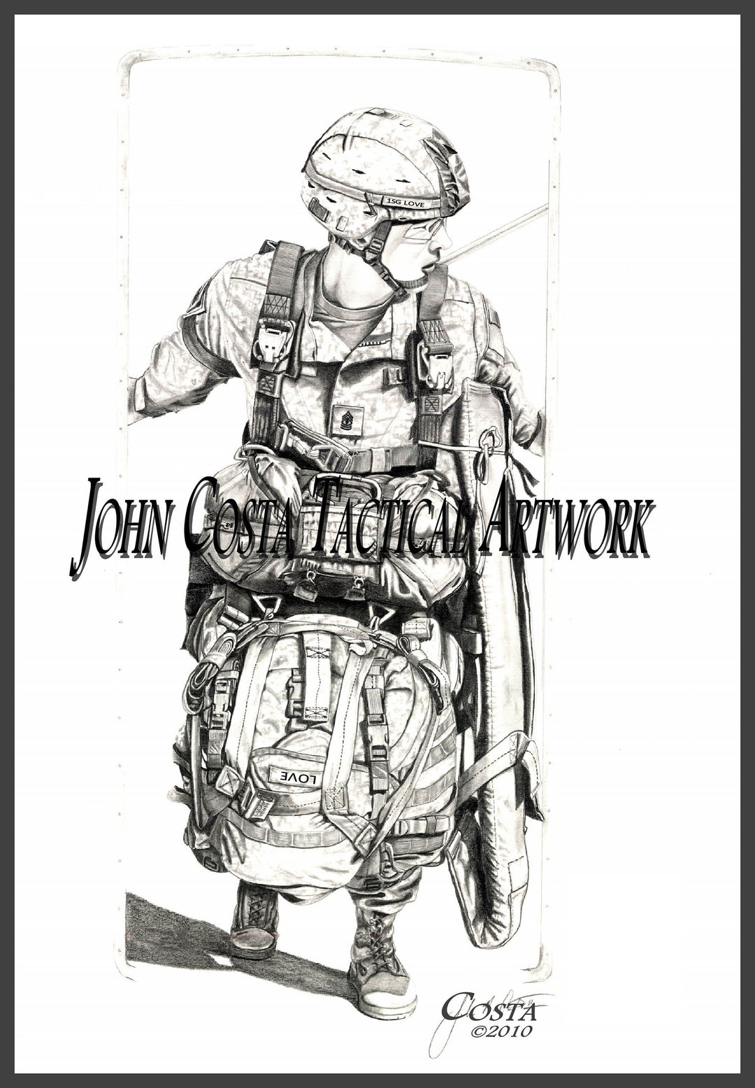 Jumpmaster Art Print: Military Wall Decor, Paratrooper Gift - Etsy