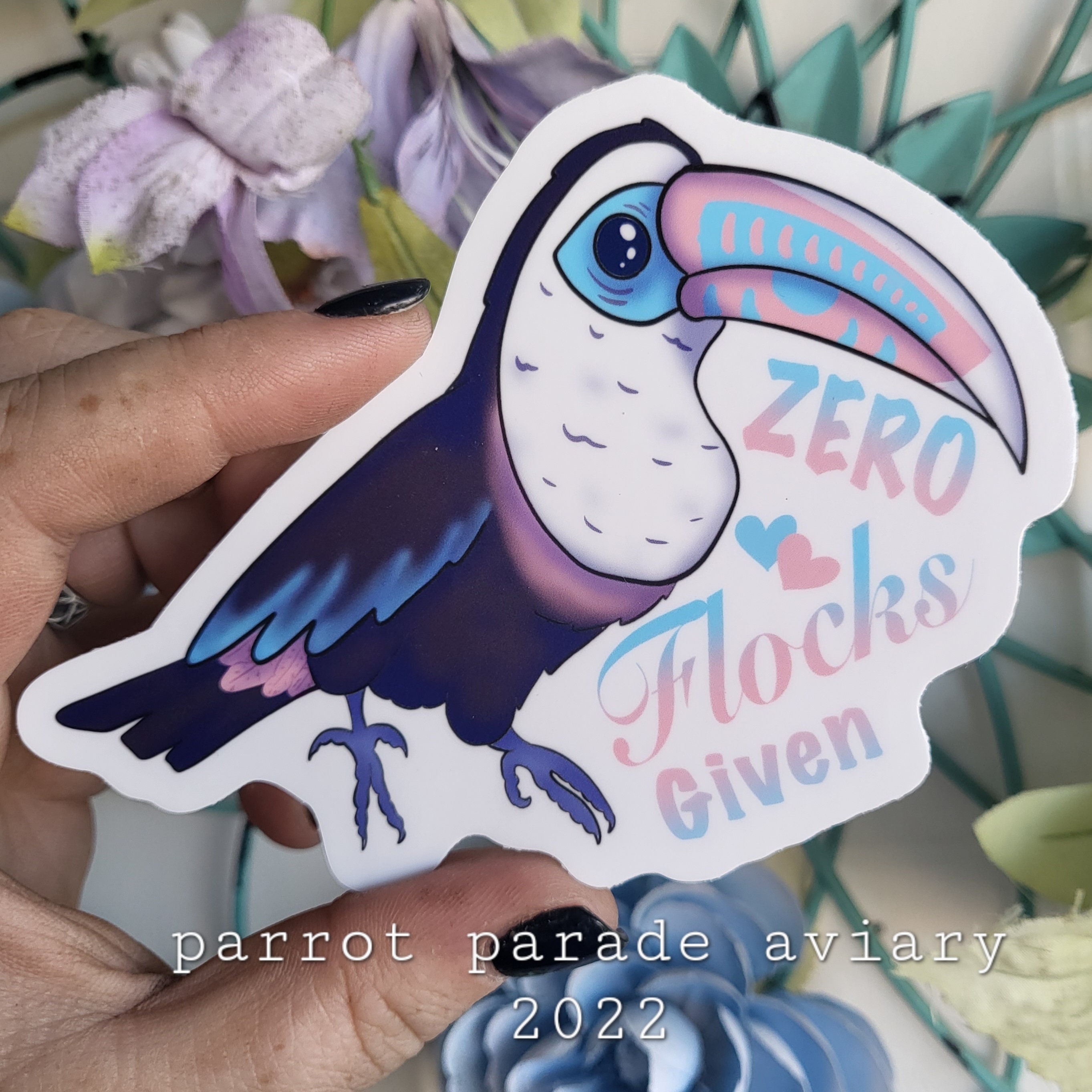 FULL SET OF 5 Funny Bird Toucan Parrot Stickers 4 Waterproof Vinyl ...
