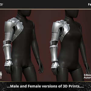 Edward Elric Automail Arm 3d Print Files - Etsy