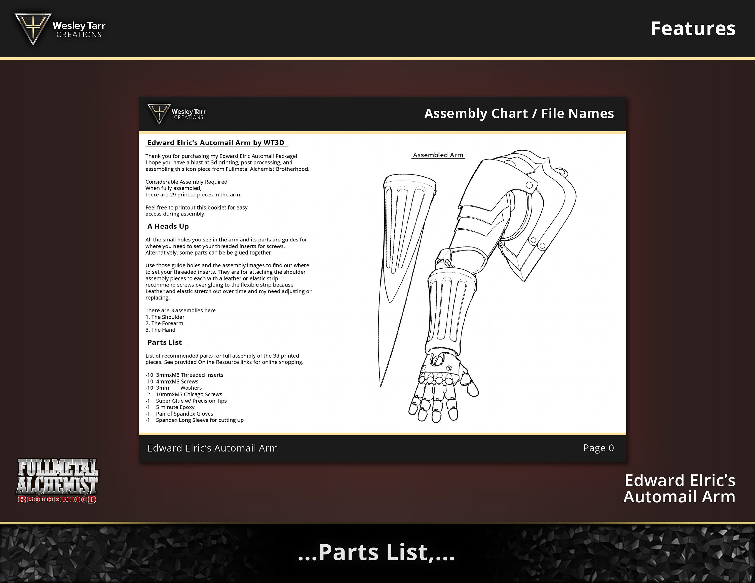 Edward Elric Automail Arm 3d Print Files - Etsy