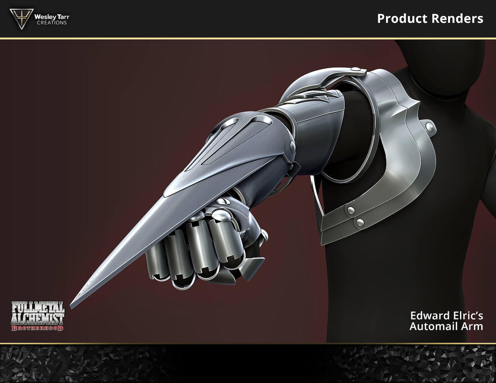 Edward Elric Automail Arm 3d Print Files - Etsy