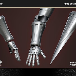 Edward Elric Automail Arm 3d Print Files - Etsy