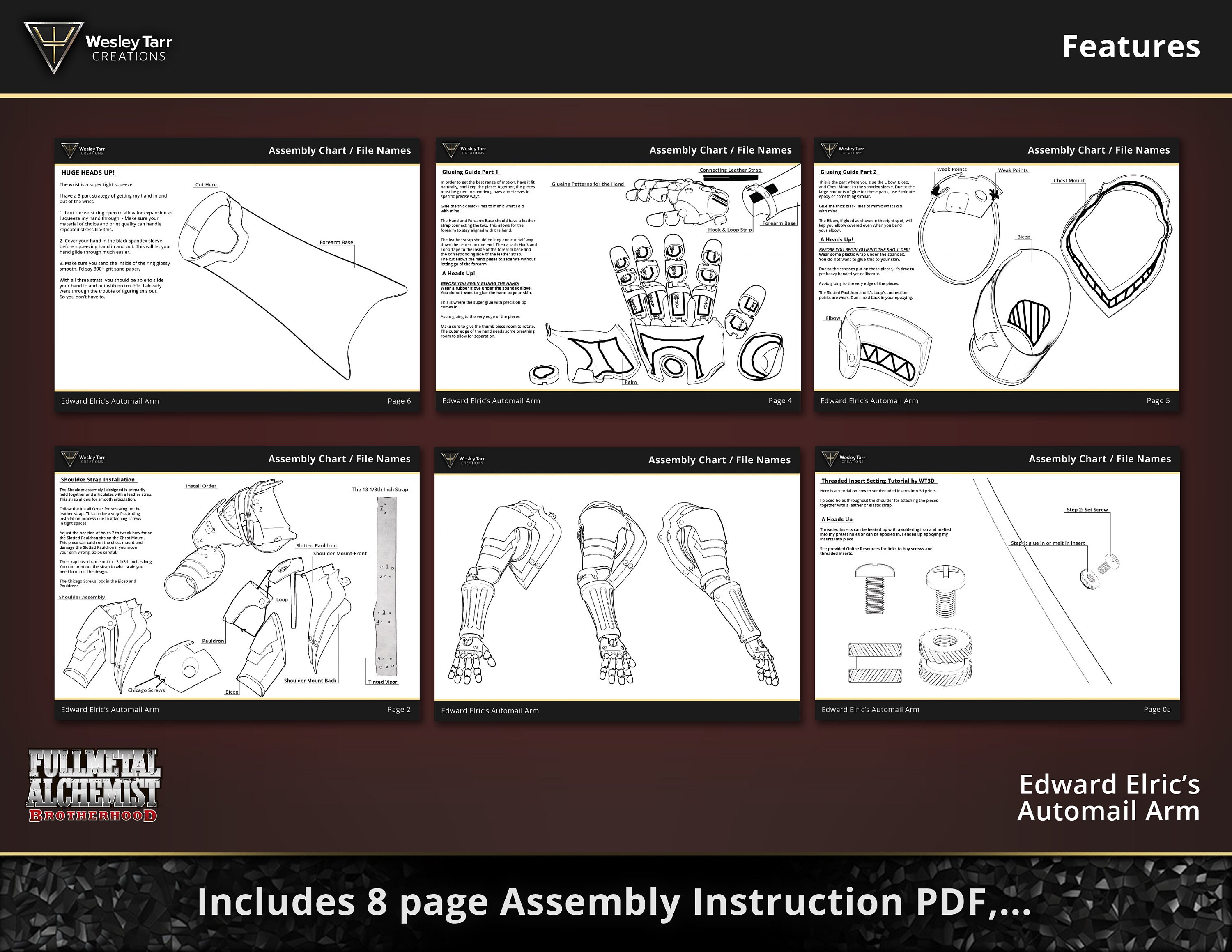 Edward Elric Automail Arm 3d Print Files - Etsy