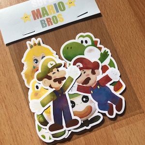 Super Mario Bros Sticker Pack | Nintendo Inspired Fanart Videogame ...