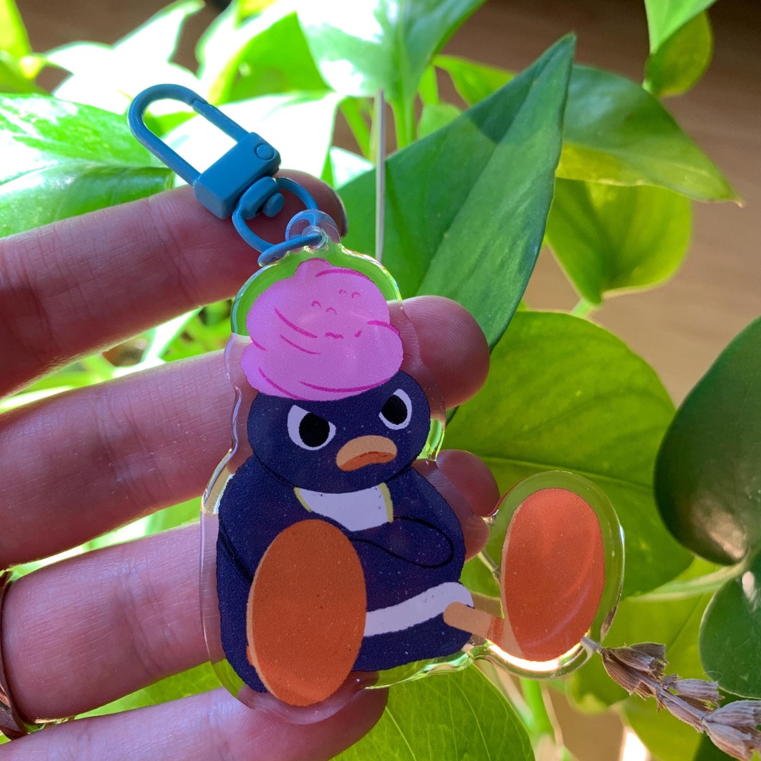 Angry Pingu | Acrylic Keychain | Pingu Gift | Original Keyring - Etsy